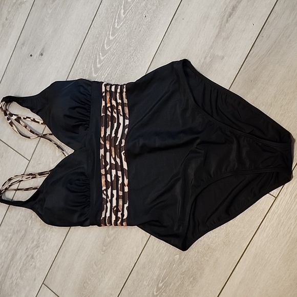 N/A | Swim | Nwot Black Strappy Swimsuit | Poshmark
